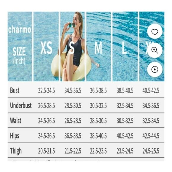 Charmo | Swim | Charmo Womens One Piece Size Medium Swimsuit Boyleg ...